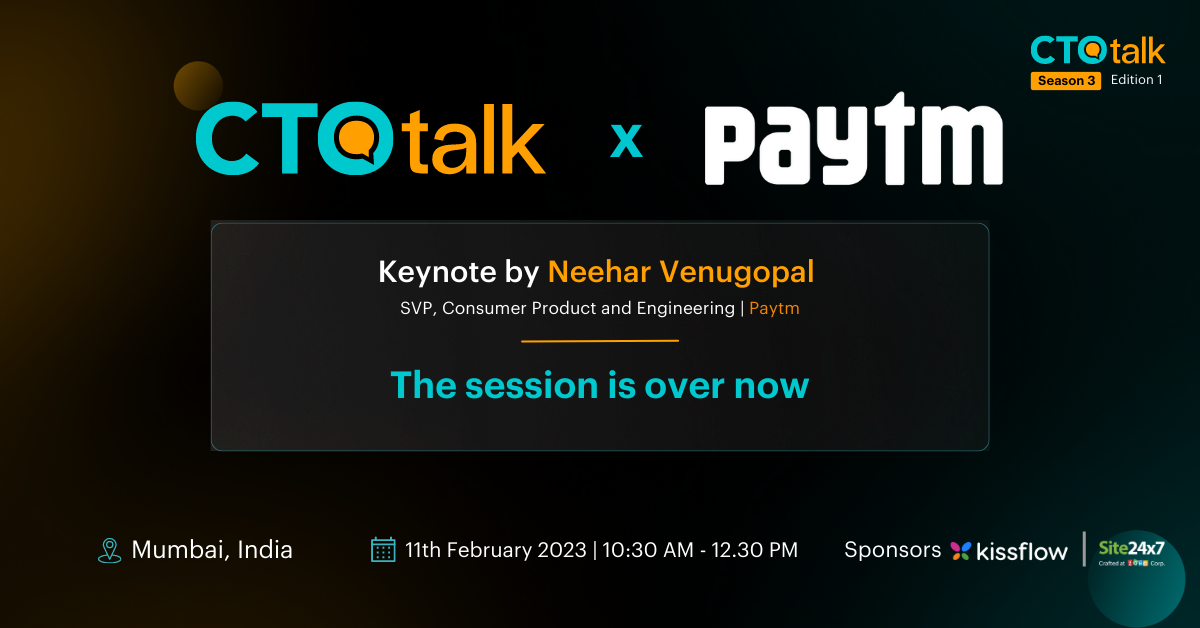 CTO Talks Upcoming Events